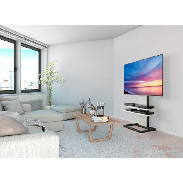 ハヤミ工産(TIMEZ) KF-2900B 【〜86V型】 WALL ブラック木目 ワイド棚板 壁寄TVスタンド 大型テレビ対応 [時間指定不可] : ファーストヤフー店 - 通販 ...