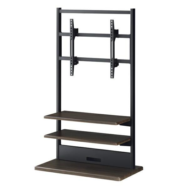 ハヤミ工産(TIMEZ) KF-770 【〜77V型】自立TVスタンド テレビスタンド ダークブラウン木目 低床キャスター付き [時間指定不可] : ファーストヤフー店 - 通販 ...