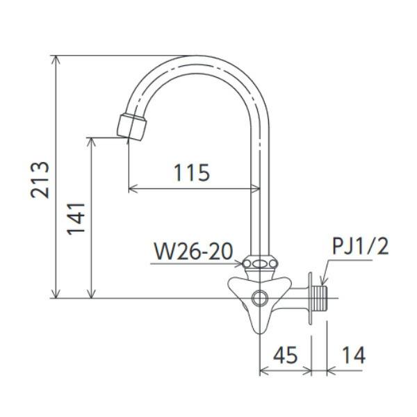 KVK（ケーブイケー） K10SSF 横形自在水栓 : ファーストヤフー店 - 通販 - Yahoo!ショッピング
