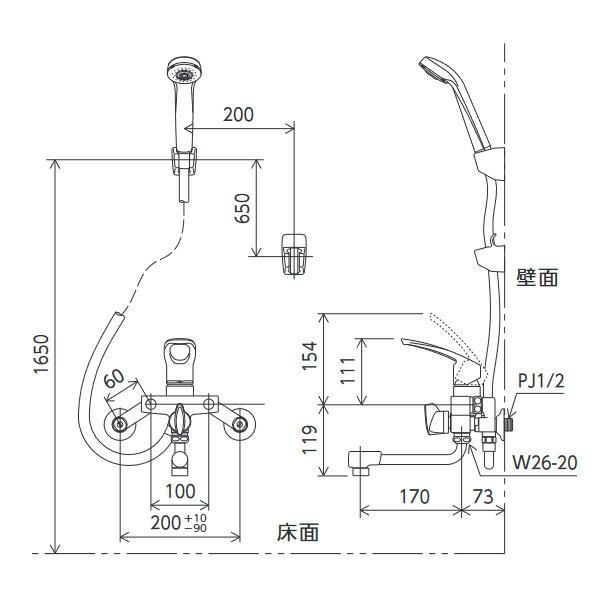 KVK（ケーブイケー） 寒冷地用 シングルシャワー KF5000Z : kvk-kf5000z : ファーストヤフー店 - 通販 - Yahoo!ショッピング
