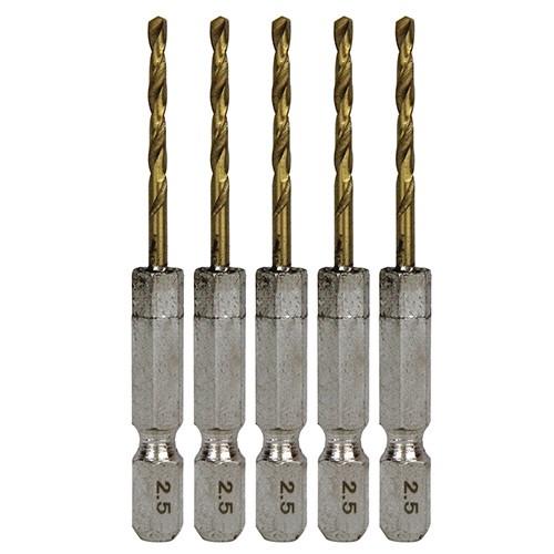 藤原産業 SK11 六角軸Tin鉄ドリル 微短 2.5mm 5pcs :n4977292318228:ファーストヤフー店 - 通販 - Yahoo!ショッピング