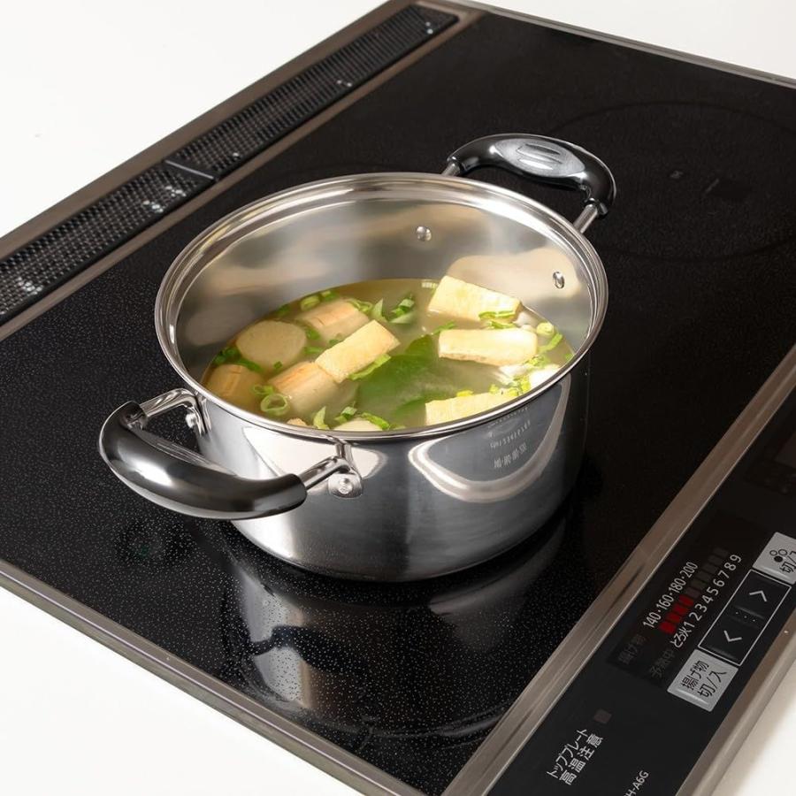 中山福 ベストコ 両手鍋 18cm キャセロール IH ガス火対応 ステンレス NQ-0205 エーデル [NQ-0205] : ファーストヤフー店 - 通販 - Yahoo!ショッピング