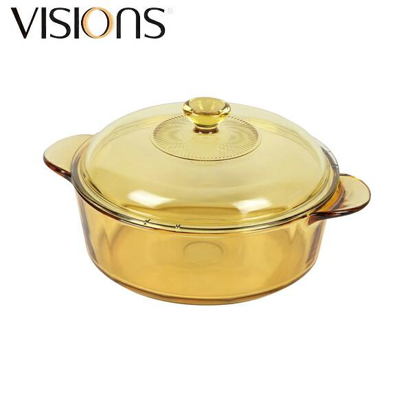 VISIONS(ビジョン) CP-8721 中が見える卓上鍋24cm ガラス鍋 両手鍋 耐熱ガラス【在庫有り】 : pea-4976790387217 : ファーストヤフー店 - 通販 ...