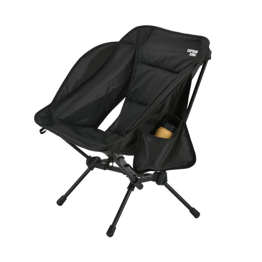 パール金属 キャプテンスタッグ(CAPTAIN STAG) トレッカー クッションライトチェア(ブラック) [UC-1905] : ファーストヤフー店 - 通販 - Yahoo!ショッピング