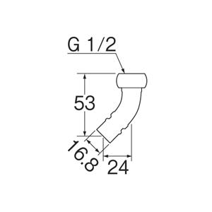 SANEI（水栓金具） 三栄水栓(SANEI) PT333-13 洗濯機用L型ニップル｜洗濯機用 G1/2 カップリング水栓呼び13用 ：SB2960 : ファーストヤフー店 - 通販 ...