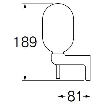 SANEI（水栓金具） 三栄水栓(SANEI) W101 押上石ケン水容器｜洗面所用 壁付タイプ ：SB9103 : ファーストヤフー店 - 通販 - Yahoo!ショッピング