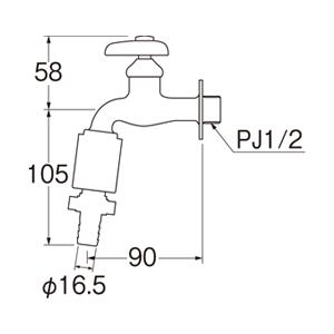 SANEI（水栓金具） 三栄水栓(SANEI) Y30VB-13 カップリング横水栓 : ファーストヤフー店 - 通販 - Yahoo!ショッピング