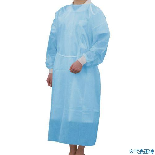 □竹虎 フェルラックNo.40(アイソレーションガウンフリー) ブルー 10枚