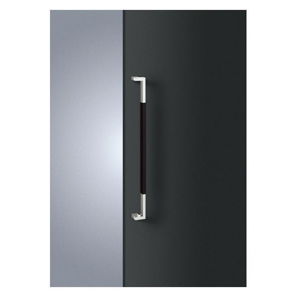 ユニオン(DIY) UNION(ユニオン) ドアハンドル 押し棒 T626-36-102-L700 ユニウッド ブラック＋ステンレス ミラー ...