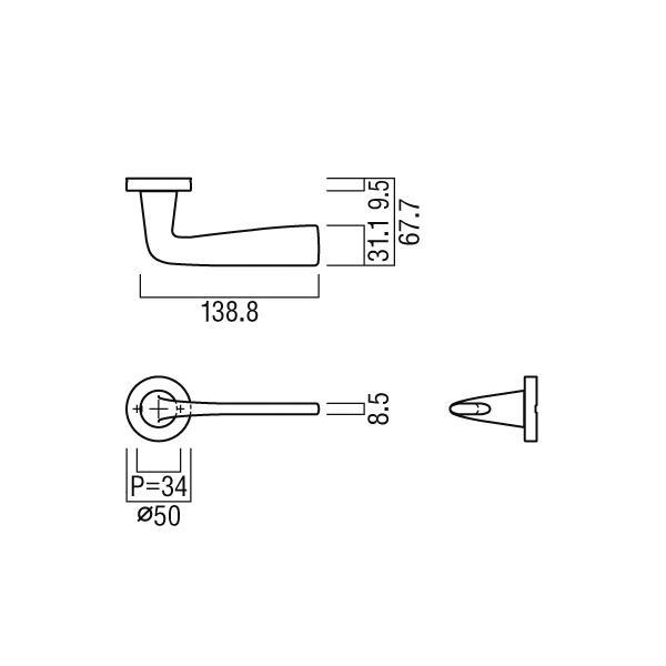 UNION(ユニオン) レバーハンドル UL1029-003 ステンレス ユニミストマットブラック[イノヴ] : ファーストヤフー店 - 通販 ...