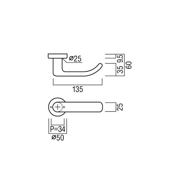 UNION（ユニオン）[イノヴ・イノブ] 建築用金物 レバーハンドル UL425-002 : union-ul425-002 : ファースト ...
