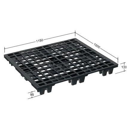 日本プラパレット パレット EX-115100 ブラック [個人宅配送不可] : ファーストヤフー店 - 通販 - Yahoo!ショッピング