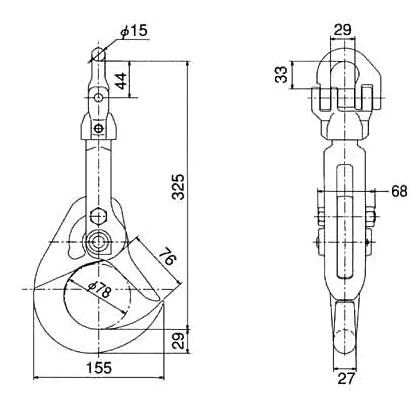象印 象印チェンブロック バールセッター チェーンスリング付 BRC-032(BRC-03215) 3.2t×1.5m : ファーストヤフー店 - 通販 - Yahoo!ショッピング