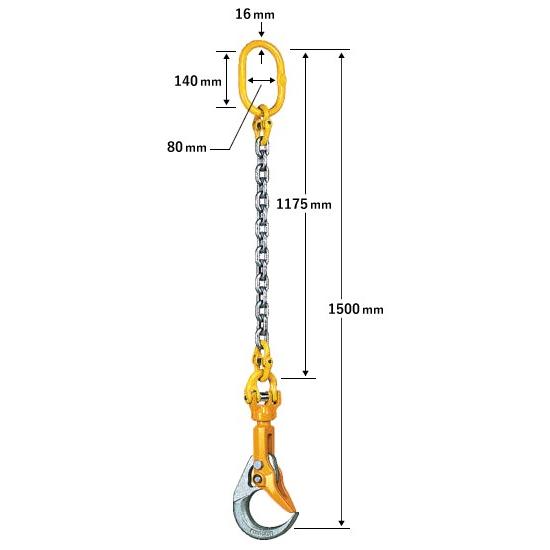 象印 象印チェンブロック バールセッター チェーンスリング付 BRC-032(BRC-03215) 3.2t×1.5m : ファーストヤフー店 - 通販 - Yahoo!ショッピング