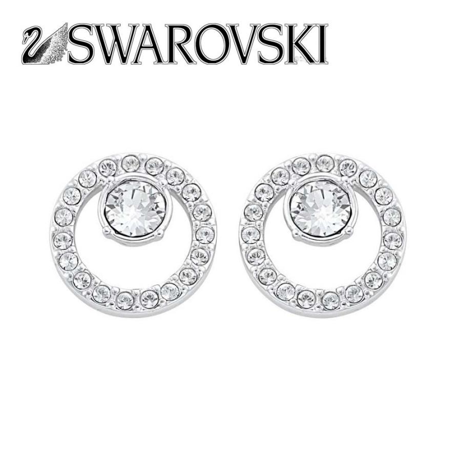 SWAROVSKI スワロフスキー 5201707 クリスタル クリスタルパヴェ サークル ピアス Creativity Circle ...