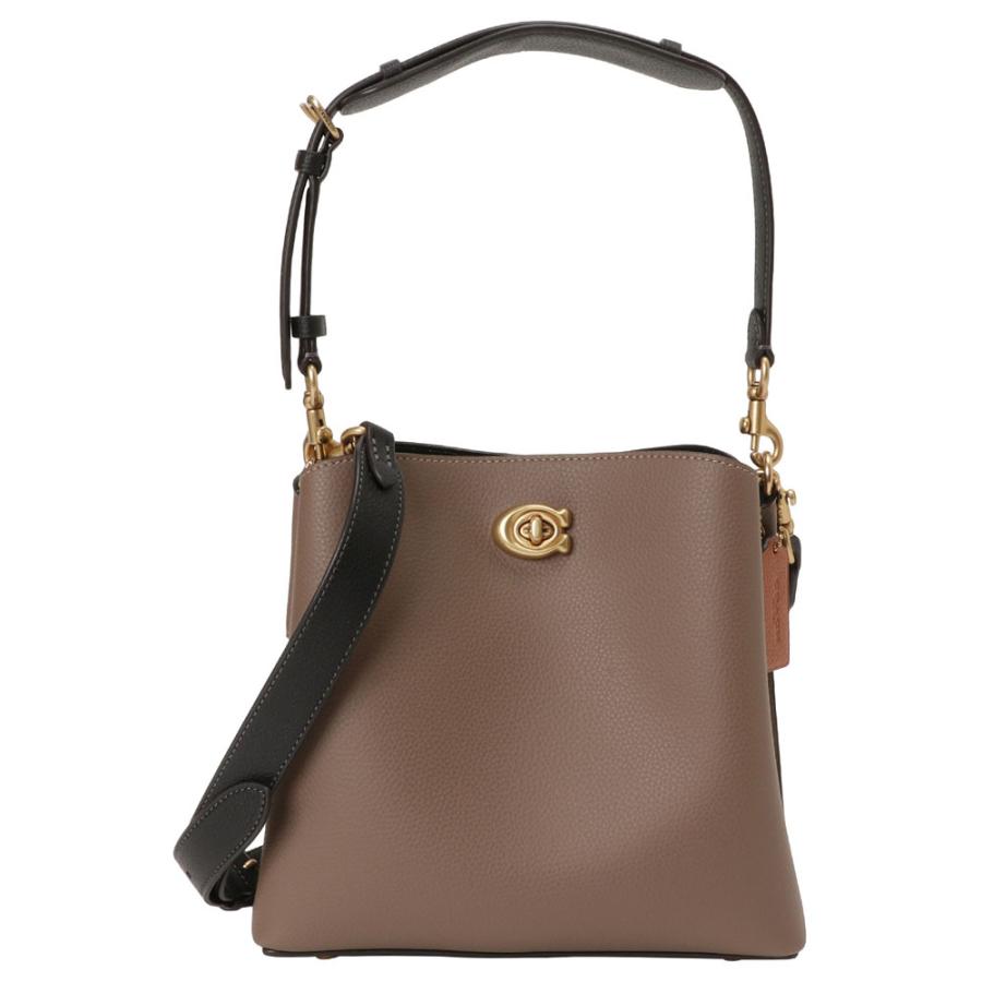 COACH コーチ C3766 B4CBD ウィロウ カラーブロック バケットバッグ 2WAYショルダー・ハンドバッグ ダークストーン ...