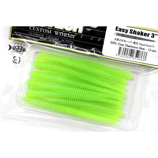 KEITECH ケイテック EASY SHAKER イージーシェイカー 3" #026 Clear Chartreuse Glow : 城峰 ...