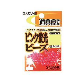 ささめ針(SASAME) P-186 ピンク蛍光ビーズ : フィッシングトライ - 通販 - Yahoo!ショッピング