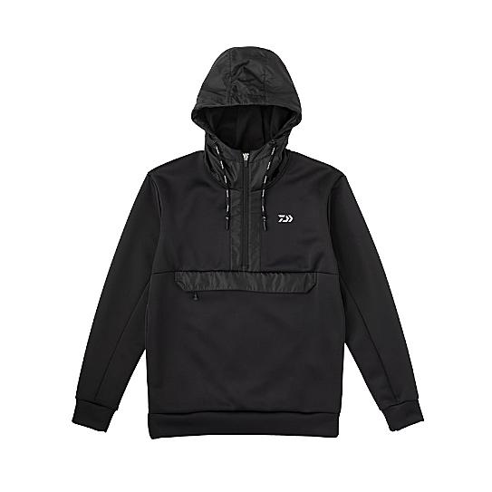 DAIWA（釣り） ダイワ ライトスウェットアノラックパーカ DE-8721 ブラック Mサイズ / 防寒ウエア 釣具 daiwa (SP ...
