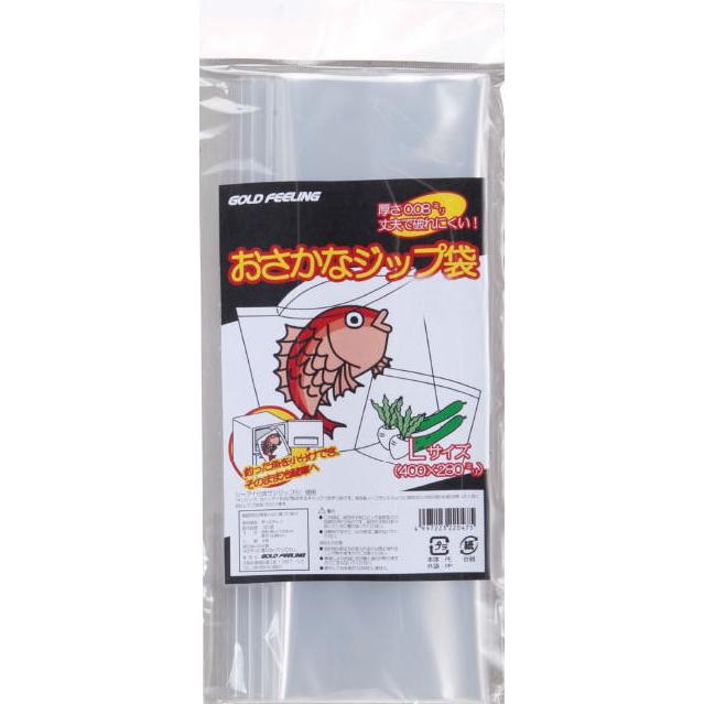 釣武者（TsuriMusha） プロマリン お魚ジップ袋 Lサイズ / 冷凍 冷蔵 保存袋 ジップロック GLLD FEELING 釣具 ...
