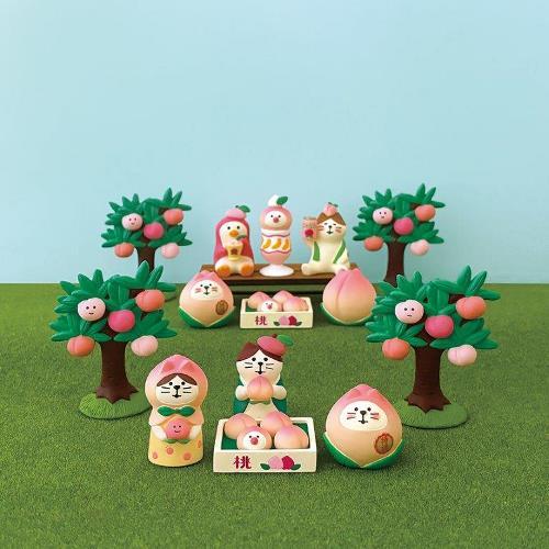 DECOLE concombre コンコンブル 桃色ペンギン 桃ジュース / ちいさな桃の木の下で ミニチュア デコレ メール便対応可 ...