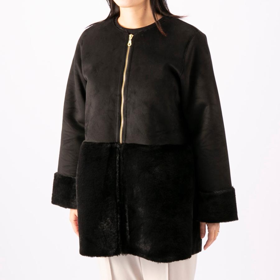 ノアジェ NOA-GE レディースアウター フェイクムートンコート 121-4699-2240 フィットハウス : FIT HOUSE - 通販 - Yahoo!ショッピング
