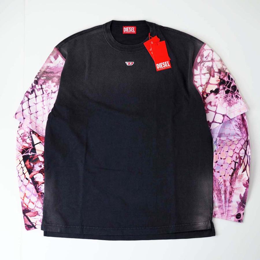 DIESEL（ディーゼル） T-WESHER-N5 カモフラ 柄 レイヤード ウォッシュ 長袖 Tシャツ : FITS - 通販 ...