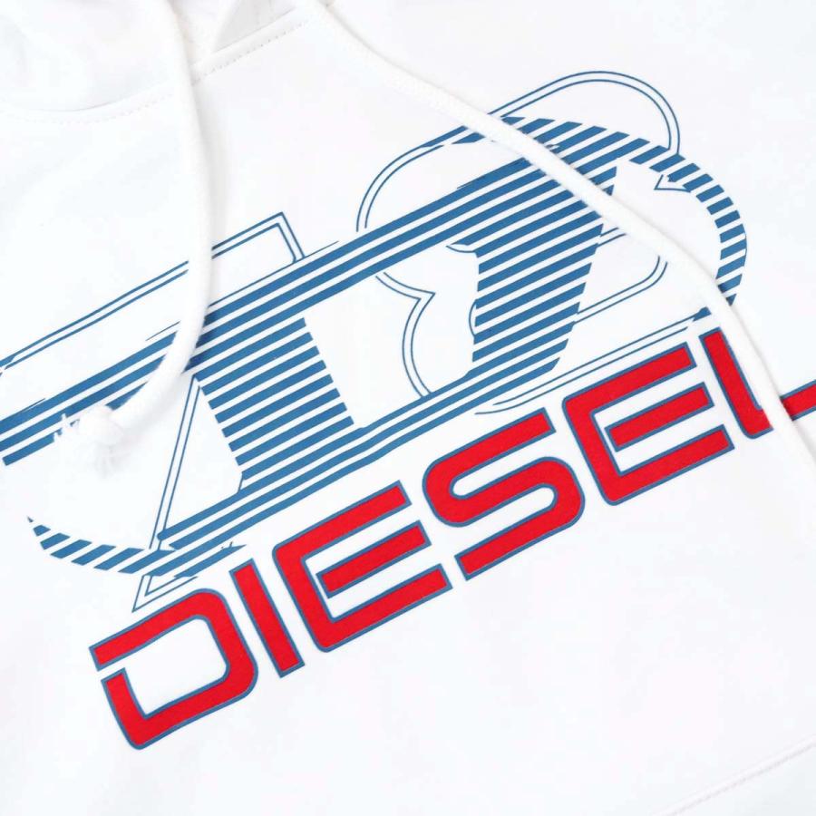 DIESEL（ディーゼル） S-GINN-HOOD-K40 メンズ グラフィック ロゴ プルオーバー パーカー : FITS - 通販 ...