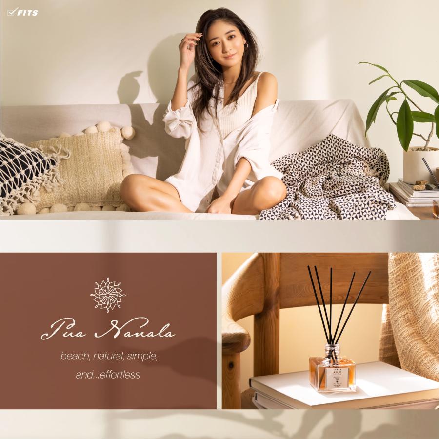 Pua Nanala リードディフューザー 公式 プア ナナラ みちょぱ コラボ モーニングピカケ ルーム ディフューザー 150ml スティック ルームフレグランス : FITS ...