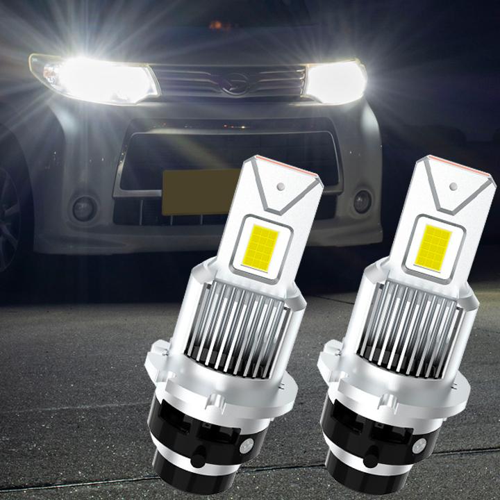 エルグランド E51 E52 純正HIDバーナーと交換 D2S LEDヘッドライト 6500K 9600ルーメン 日産 LEDバルブ カスタム パーツ 2本組 【1年保証】 :elgrand ...