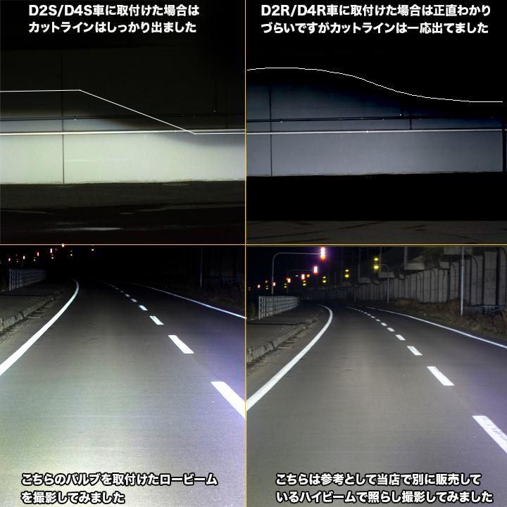 スペーシア MK32S MK42S・パレットSW MK21S ポン付け LEDヘッドライト D2S D4S D4R LEDバルブ 6500K 9600ルーメン カスタム パーツ 2本組 【1年 ...