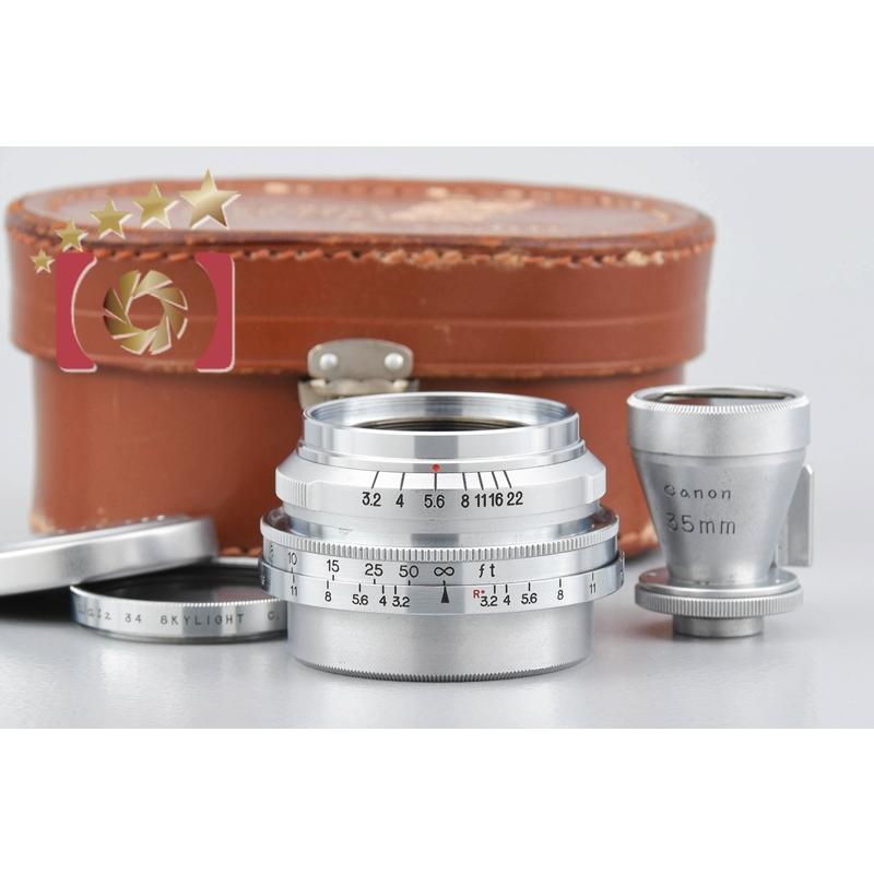 【中古】Canon キヤノン 35mm f/3.2 L39 ライカスクリューマウント + 35mm ビューファインダー : canon ...