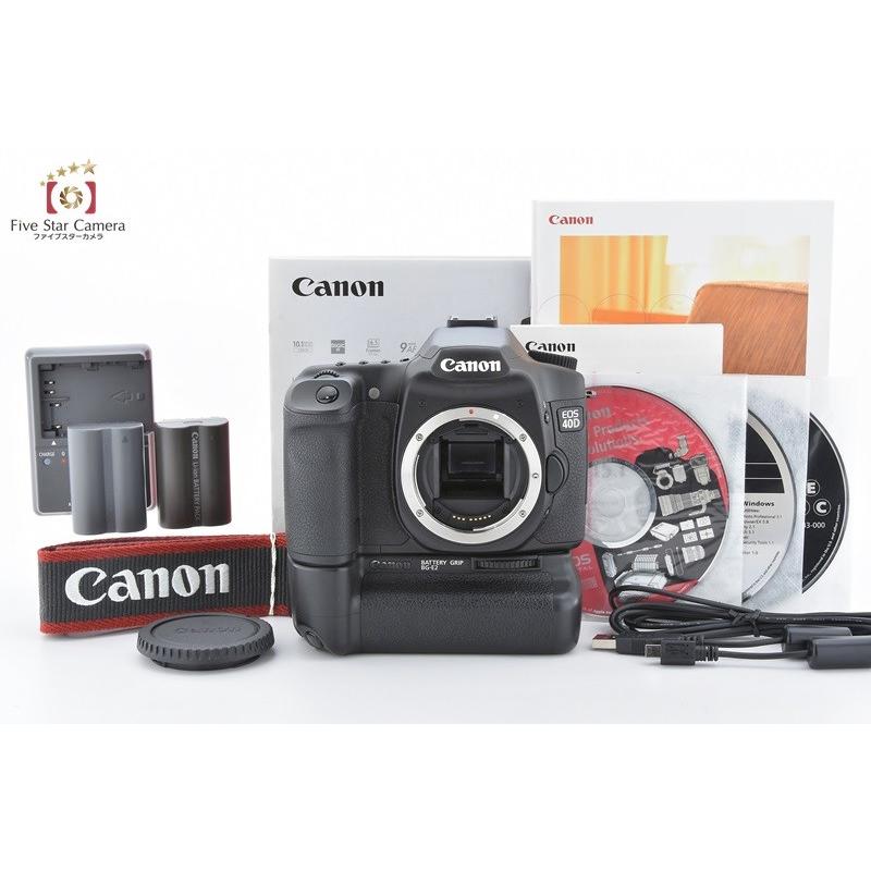 EOS 40D 【中古】Canon キヤノン + BG-E2 バッテリーグリップ : 中古カメラのファイブスターカメラ - 通販 - Yahoo!ショッピング