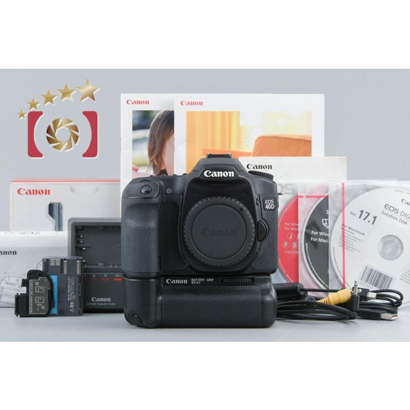 EOS 40D 【中古】Canon キヤノン + BG-E2 バッテリーグリップ 元箱付き : 中古カメラのファイブスターカメラ - 通販 - Yahoo!ショッピング