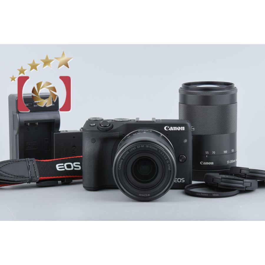 キヤノン 【中古】Canon EOS M3 ブラック ダブルズームキット : 中古カメラのファイブスターカメラ - 通販 - Yahoo!ショッピング
