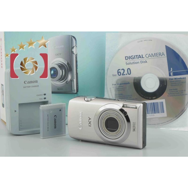 IXY 【中古】Canon キヤノン 10S シルバー コンパクトデジタルカメラ 元箱付き : 中古カメラのファイブスターカメラ - 通販 ...