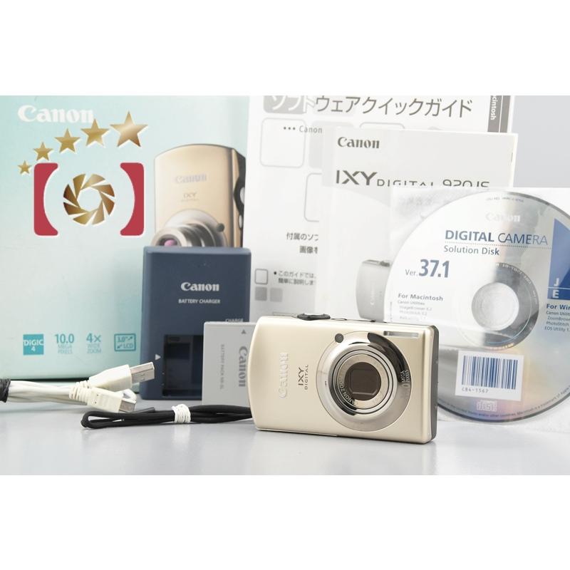 IXY DIGITAL 920 IS 【中古】Canon キヤノン ゴールド コンパクトデジタルカメラ 元箱付き : 中古カメラのファイブ ...