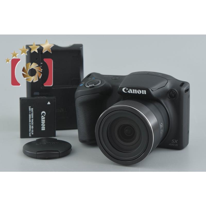 PowerShot 【中古】Canon キヤノン SX420 IS ブラック コンパクトデジタルカメラ : 中古カメラのファイブスターカメラ - 通販 - Yahoo!ショッピング