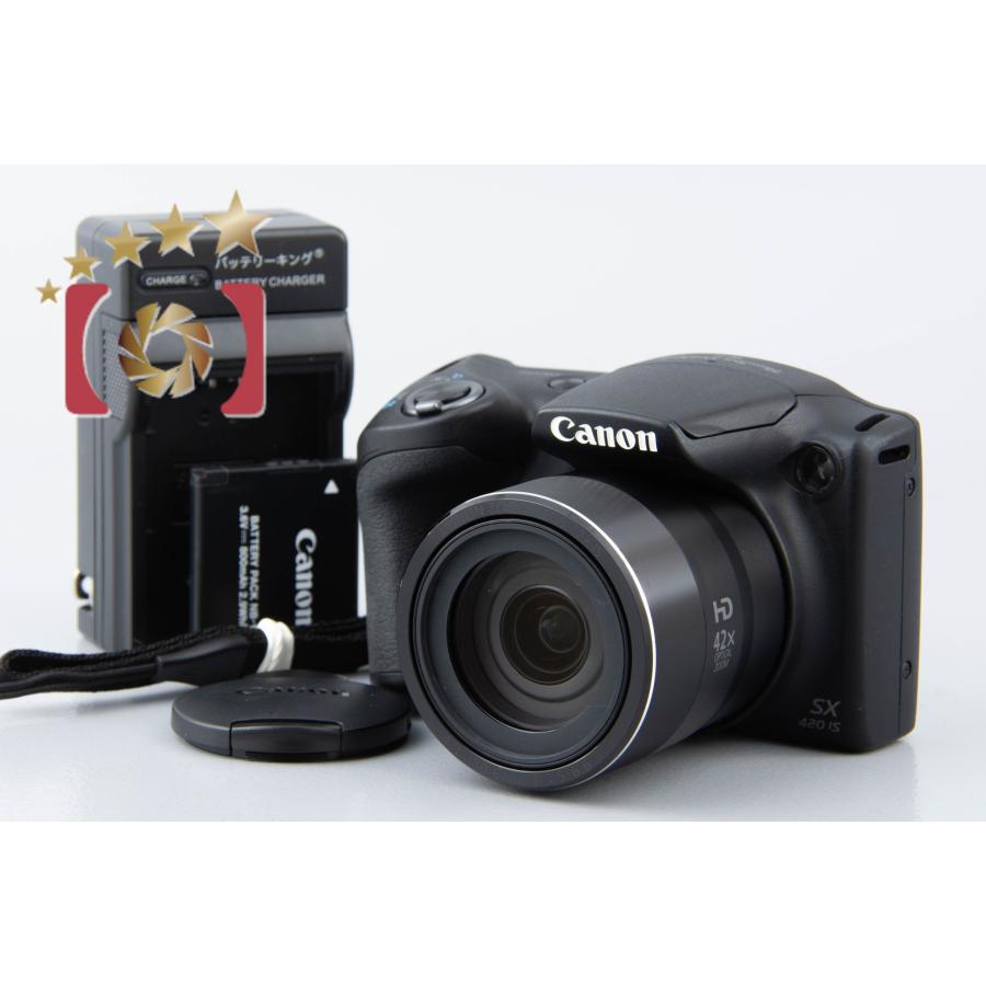 PowerShot 【中古】Canon キヤノン SX420 IS ブラック コンパクトデジタルカメラ : 中古カメラのファイブスターカメラ - 通販 - Yahoo!ショッピング