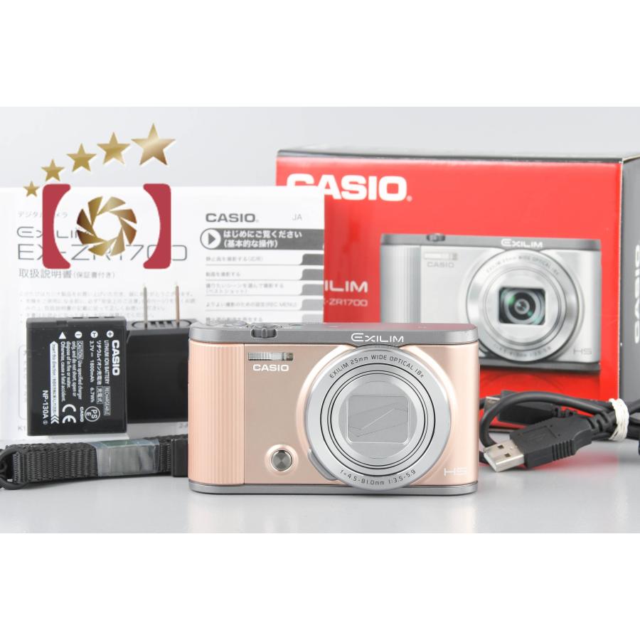 HIGH SPEED EXILIM 【中古】CASIO カシオ EX-ZR1700 ゴールド コンパクトデジタルカメラ 元箱付き : 中古カメラのファイブスターカメラ - 通販 - Yahoo ...
