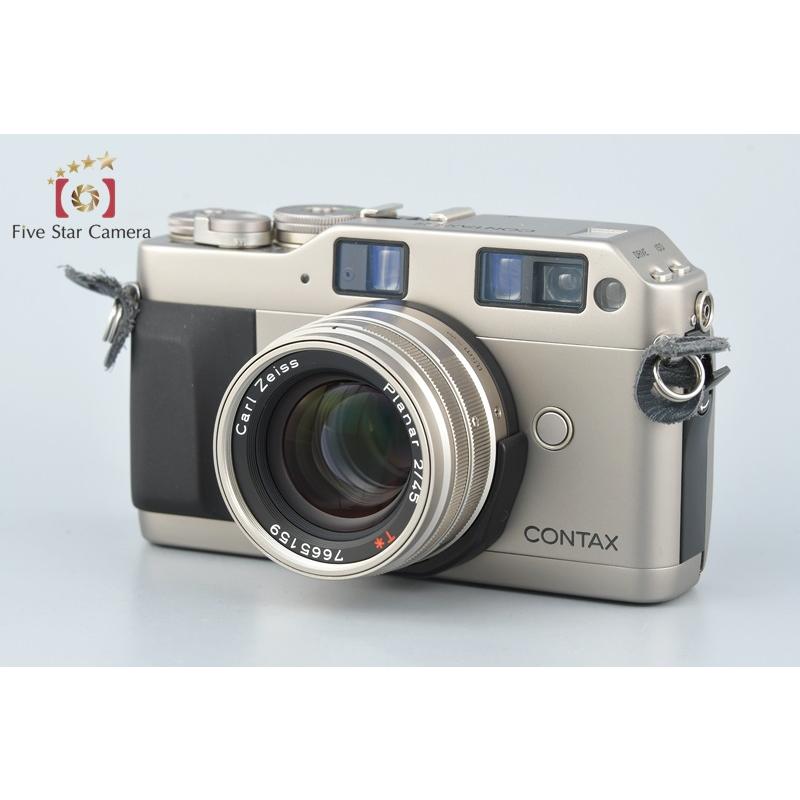 【中古】CONTAX コンタックス G1 + Carl Zeiss Biogon 28mm f/2.8 T* Planar 45mm f/2 Sonnar 90mm TLA140 フラッシュ ...