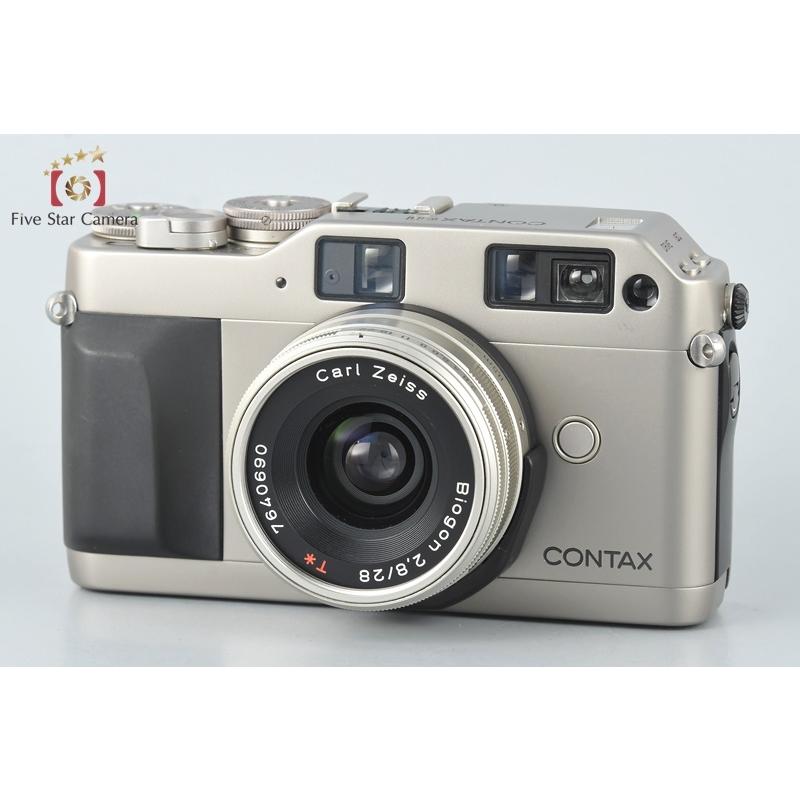 【中古】CONTAX コンタックス G1 データバック付属 + Carl Zeiss Biogon 28mm Planar 45mm f/2 Sonnar 90mm f/2.8 : 中古カメラ ...