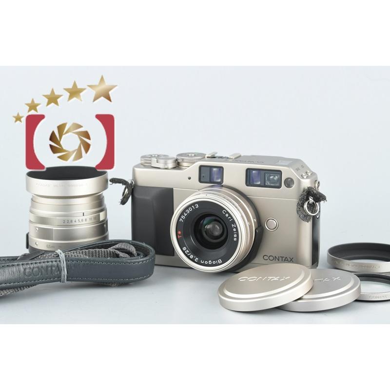 【中古】CONTAX コンタックス G1 ROM改 + Carl Zeiss Biogon 28mm f/2.8 T* Planar 45mm f/2 : 中古カメラのファイブスターカメラ ...