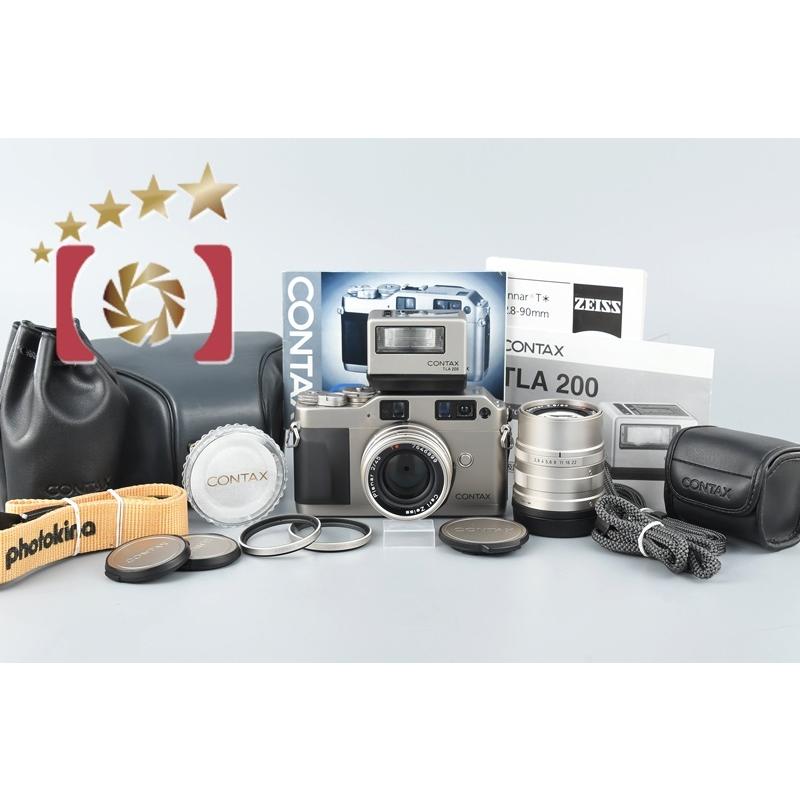 【中古】CONTAX コンタックス G1 ROM改 + Carl Zeiss Planar 45mm f/2 T* Sonnar 90mm f/2.8 TLA200 フラッシュ : 中古カメラ ...