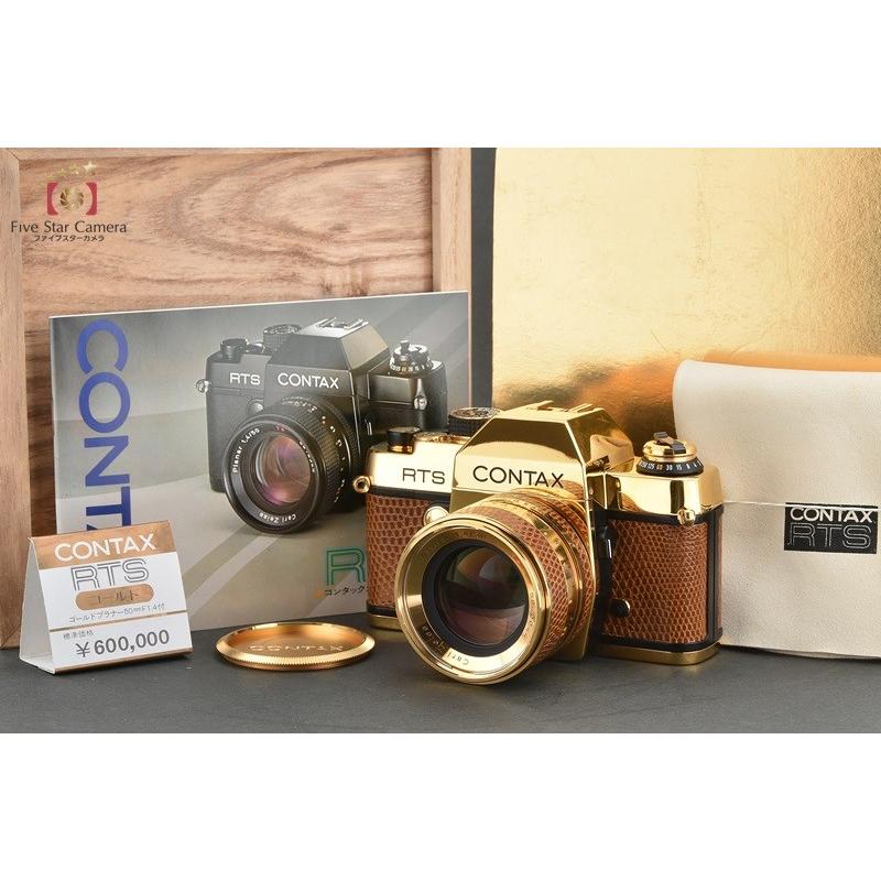 【中古】CONTAX コンタックス RTS ゴールド + Carl Zeiss Planar 50mm f/1.4 50周年記念モデル ...
