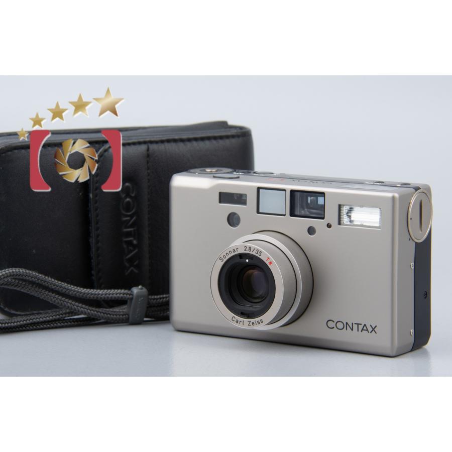 【中古】CONTAX コンタックス T3 シングルティース コンパクトフィルムカメラ : 中古カメラのファイブスターカメラ - 通販 ...