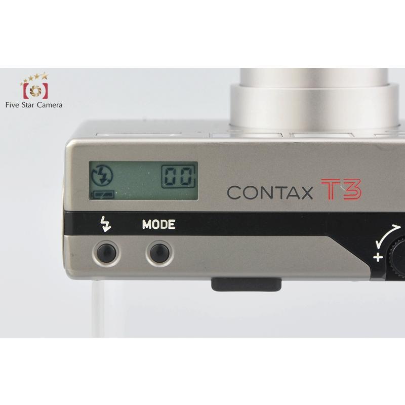 【中古】CONTAX コンタックス T3 シングルティース コンパクトフィルムカメラ : 中古カメラのファイブスターカメラ - 通販 ...