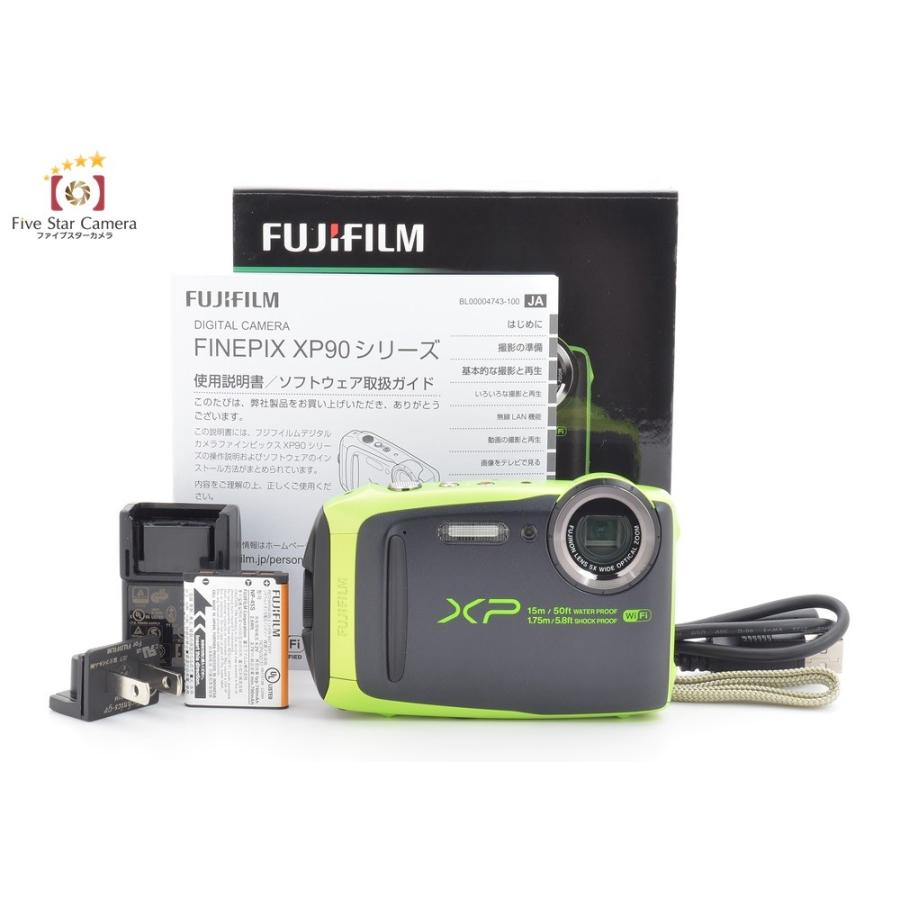 FUJIFILM 【中古】FUJIFILM 富士フイルム FINEPIX XP90 ライム コンパクトデジタルカメラ : 中古カメラのファイブ ...