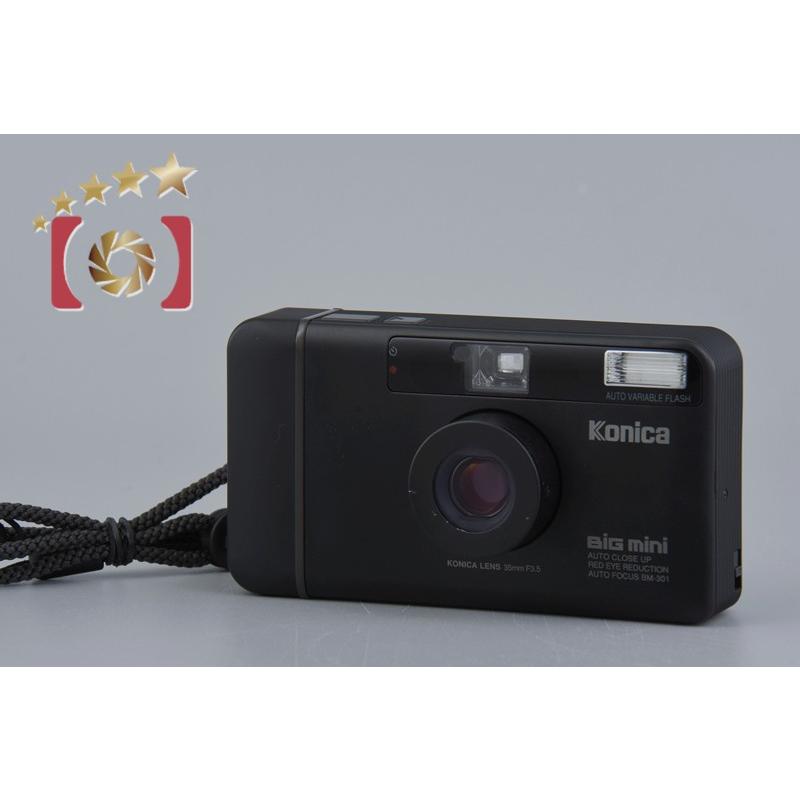 【中古】Konica コニカ BiG mini BM-301 ブラック コンパクトフィルムカメラ : 中古カメラのファイブスターカメラ ...