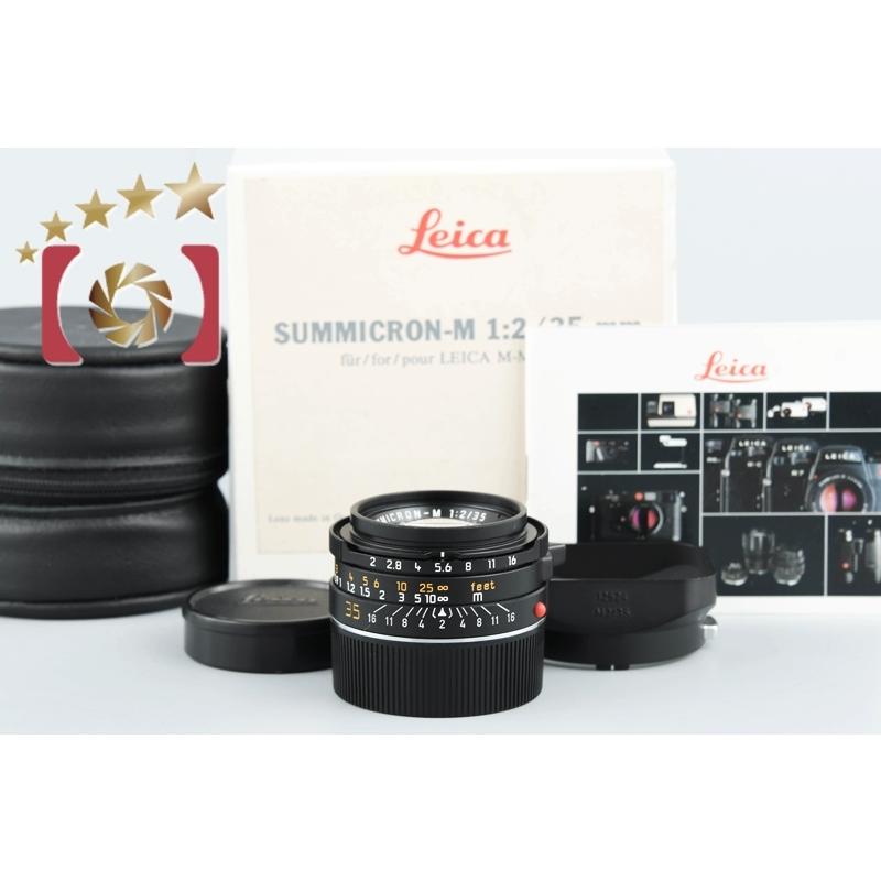 ライカ 【中古】Leica SUMMICRON-M 35mm f/2 E39 11310 第4世代 7枚玉 ブラック : 中古カメラのファイブスターカメラ - 通販 - Yahoo!ショッピング